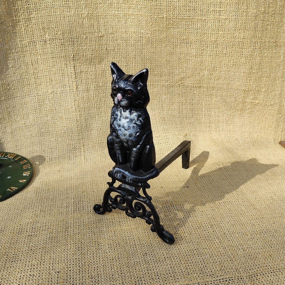 Cat Andiron – Stanley Art Foundry