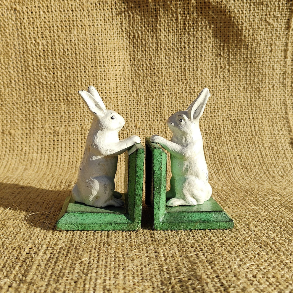 Rabbit Bookends – Stanley Art Foundry
