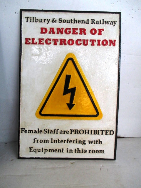 Electrocution Sign – Stanley Art Foundry