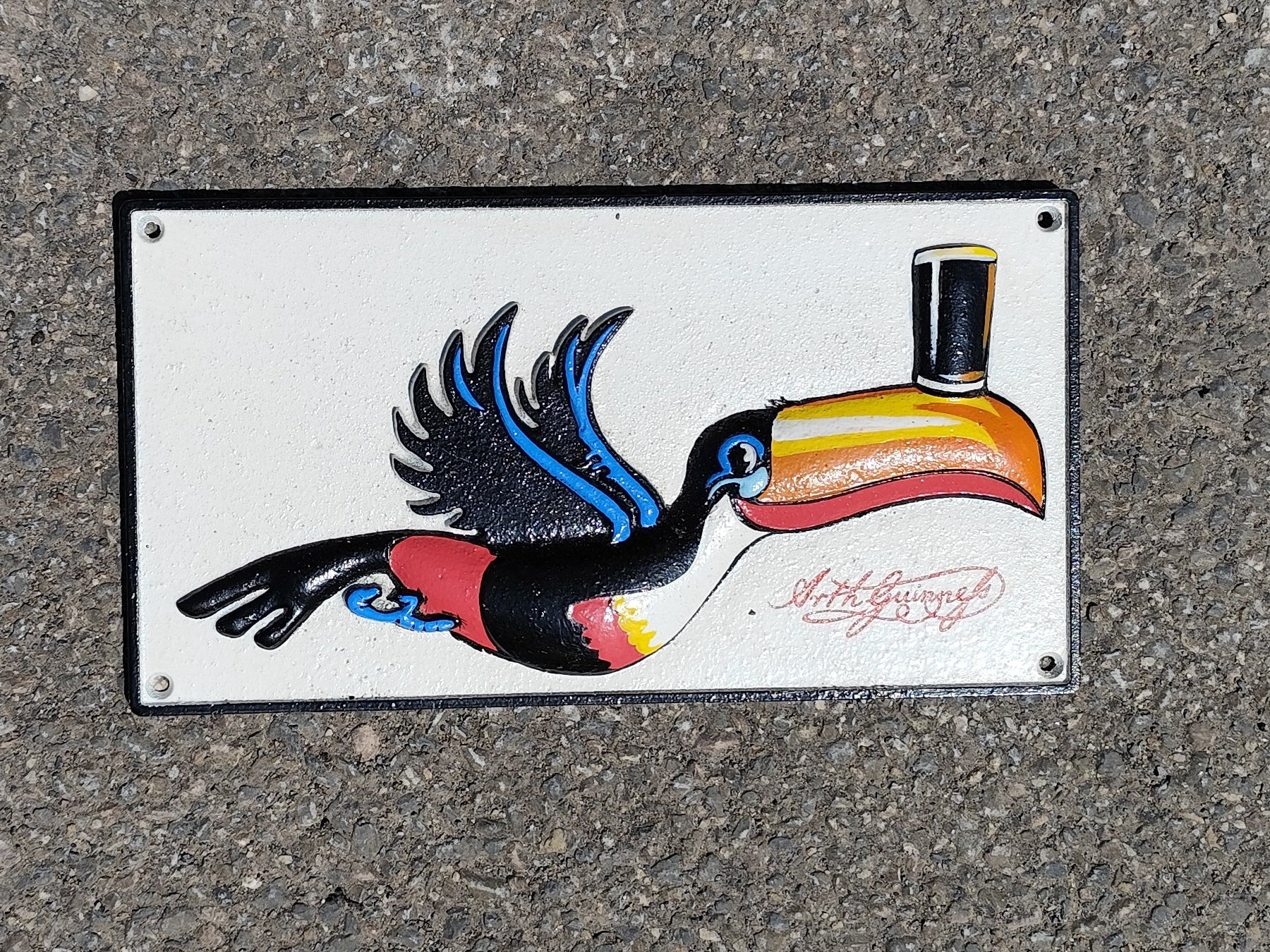 Toucan Flying Sign – Stanley Art Foundry