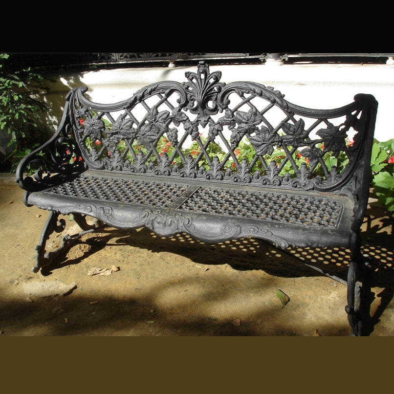 Cast Iron Crown Bench – Stanley Art Foundry
